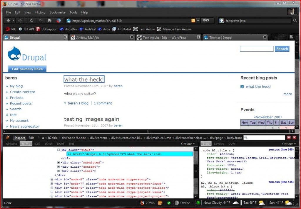 Working with Drupal Themes Pt. 1 • Tarn Aeluin