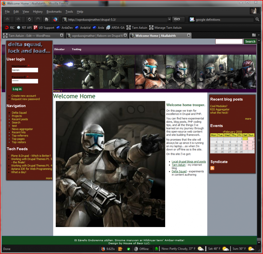 Drupal 6 Theme Positioning • Tarn Aeluin