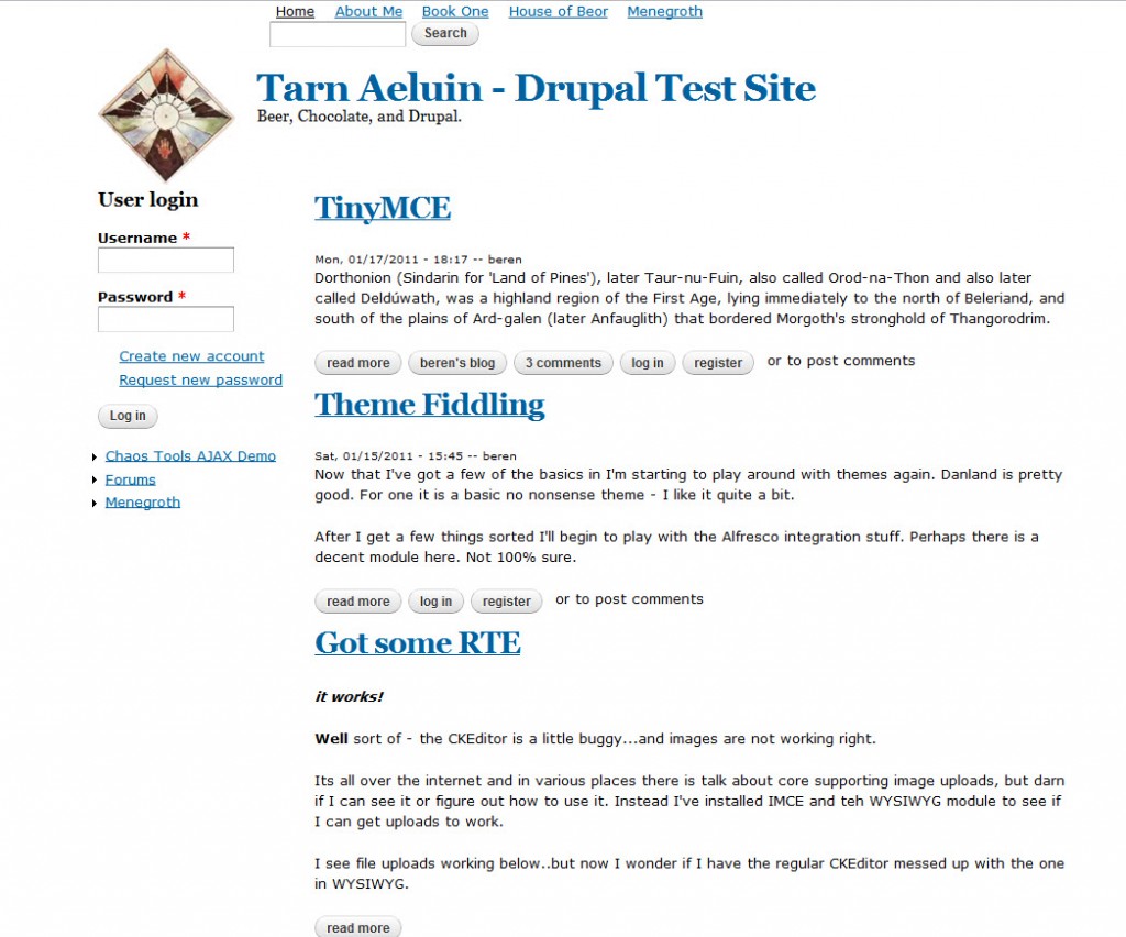 More with Omega Theme for Drupal 7 • Tarn Aeluin
